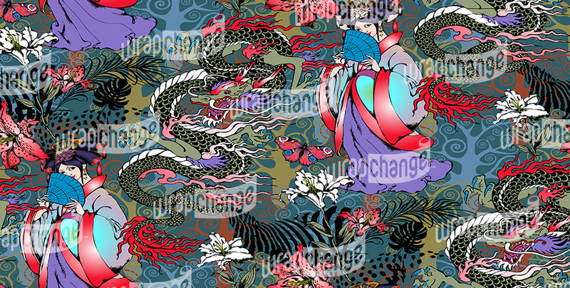 GEISHA DRAGON FULL COLOR